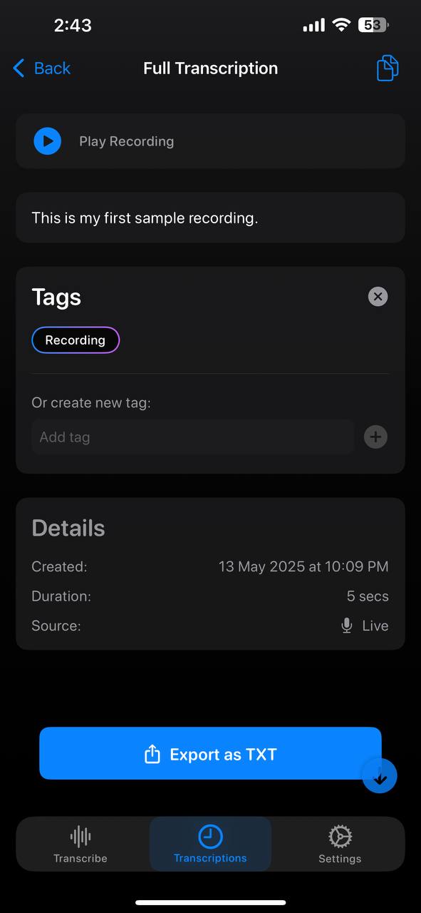 VoiceNote - Transform Your Voice Into Organized Notes